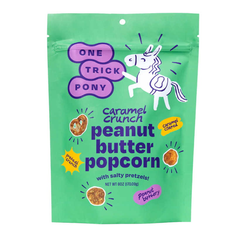 Caramel Crunch Peanut Butter Popcorn – One Trick Pony